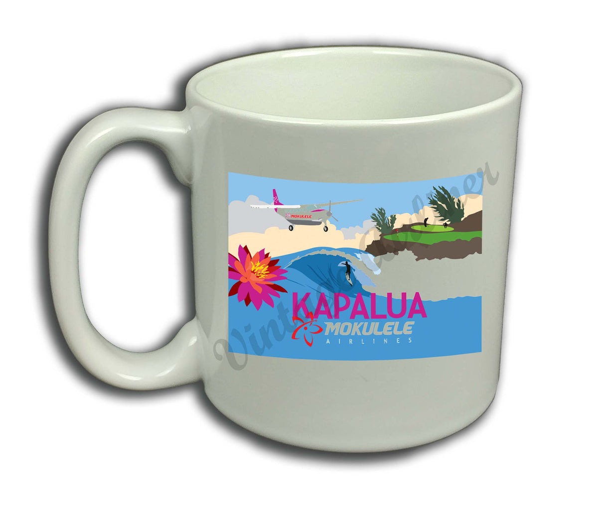 Mokulele Airlines' illustration of Kapalua coffee mug – Mokulele Store