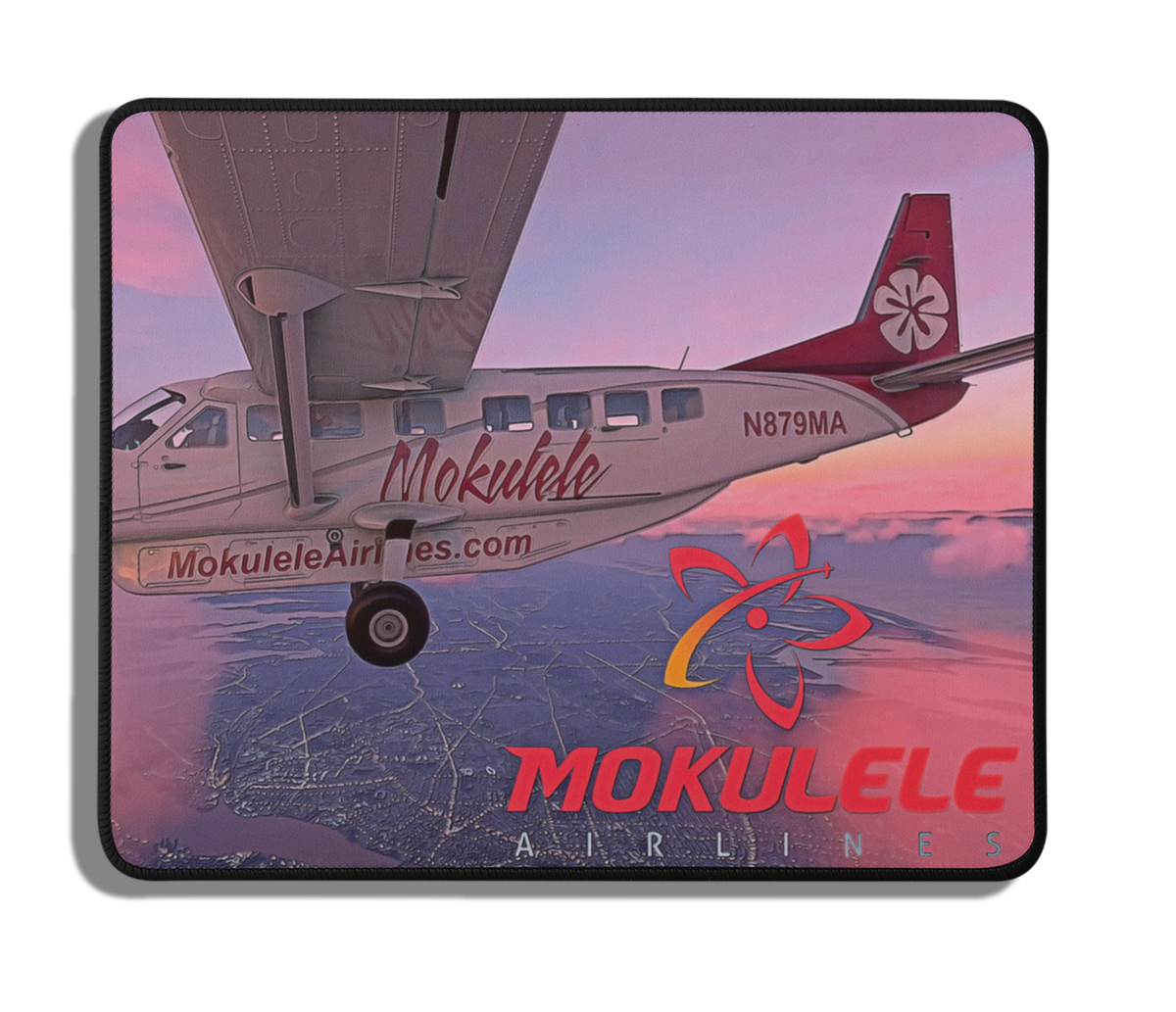 Mokulele Airlines Sunset Cessna 208 Mousepad – Mokulele Store